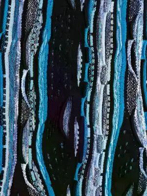 LORENZONI Abstract-knit Polo Shirt