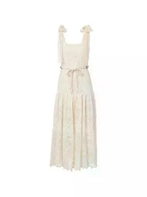 Zimmermann Lace-knit Maxi Dress - Neutrals