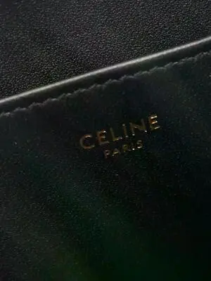 Celine Soft Calfskin Camille 16 Satchel - Black