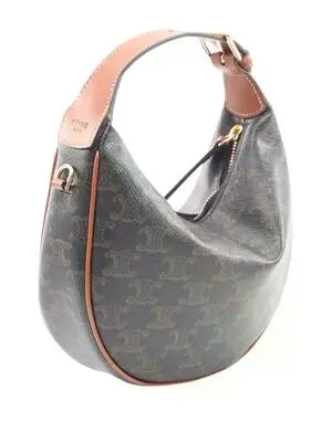 Celine Triomphe Coated Canvas Satchel