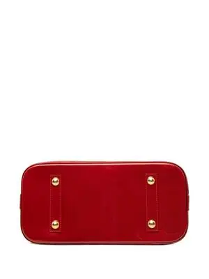 LOUIS VUITTON Monogram Vernis Alma Pm Handbag - Red