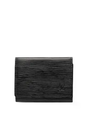 LOUIS VUITTON 2005 Epi Envelope Business Card Holder - Black