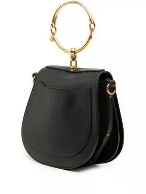 Chloé Medium Leather Nile Bracelet Satchel - Black