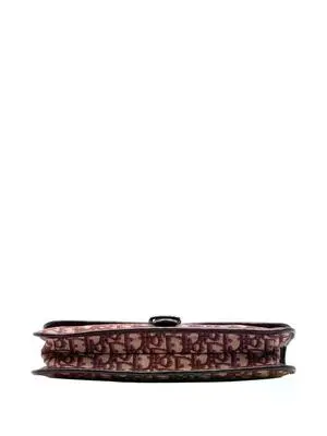 Dior Oblique Canvas Chain Crossbody Bag - Red
