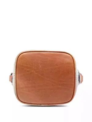 Burberry Mini Mega Check Canvas Ashby Bucket Bag