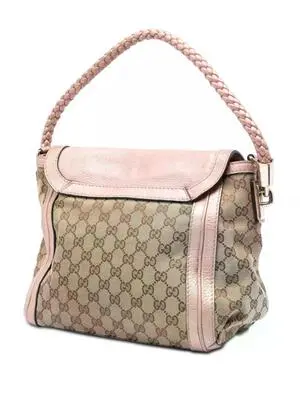 Gucci Gg Canvas Bella Flap Satchel - Neutrals