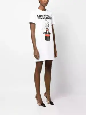 Moschino Bugs Bunny Print Cotton Dress