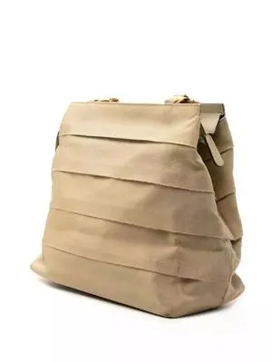 FERRAGAMO Nylon Tiered Grosgrain Shoulder Bag