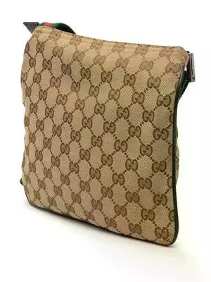Gucci Gg Canvas Web Crossbody Bag