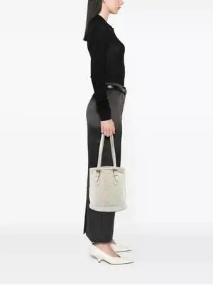 LOUIS VUITTON Monogram Mini Lin Bucket Pm Shoulder Bag