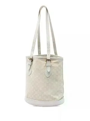 LOUIS VUITTON Monogram Mini Lin Bucket Pm Shoulder Bag