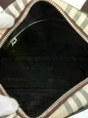 Burberry House Check Canvas Crossbody Bag