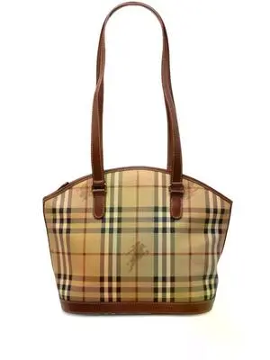Burberry Haymarket Check Coated Canvas Shoulder Bag
