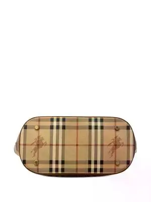 Burberry Haymarket Check Coated Canvas Shoulder Bag