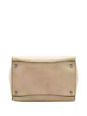 Prada Glace Calf Twin Pocket Double Handle Satchel - Neutrals