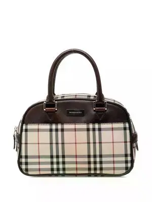 Burberry House Check Canvas Handbag