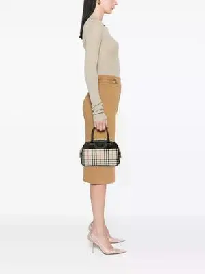 Burberry House Check Canvas Handbag