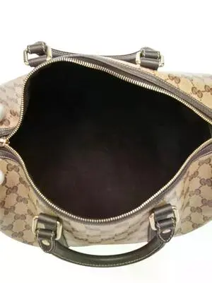 Gucci Gg Crystal Joy Boston Bag - Neutrals