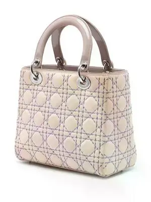 Dior Lambskin Lady Satchel - Neutrals