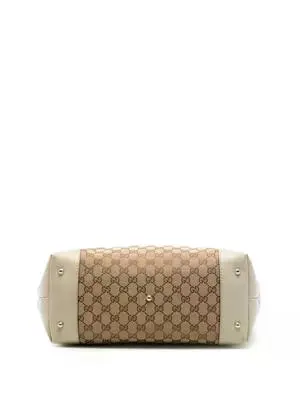 Gucci Gg Canvas Heart Bit Tote Bag - Neutrals
