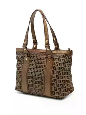 Fendi Zucchino Canvas Tote Bag