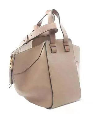 Loewe Small Grained Calfskin Hammock Bag Satchel - Neutrals