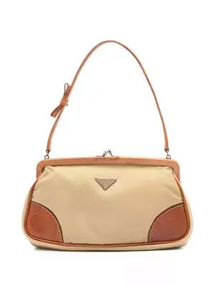 Prada Tessuto Pochette Shoulder Bag - Neutrals