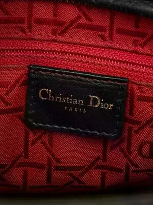 Dior Lady Lambskin Cannage Satchel - Black