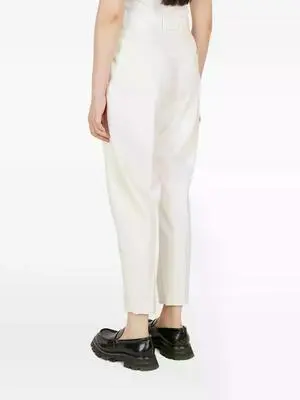 Alexander McQueen Pleated Cropped Trousers