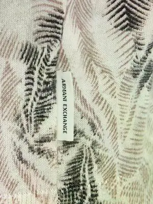 Armani Exchange Leaf Print Crew Neck Sweatshirt