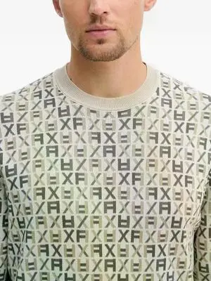 Armani Exchange Monogram Pattern Sweater