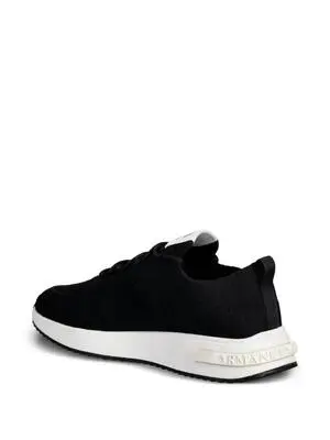 Armani Exchange Logo-print Knitted Sneakers