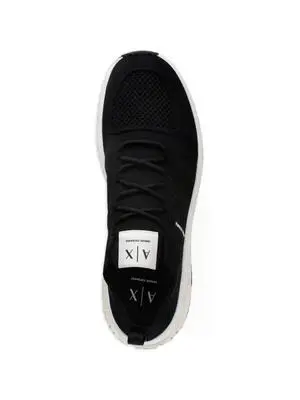Armani Exchange Logo-print Knitted Sneakers