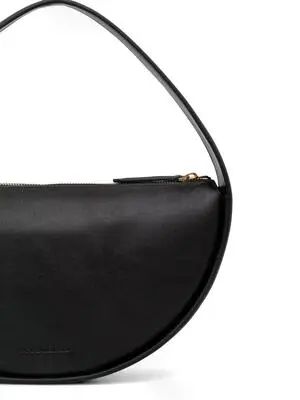 Karl Lagerfeld Logo Plaque Crescent Tote Bag
