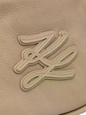 Karl Lagerfeld Grained Leather Shoulder Bag