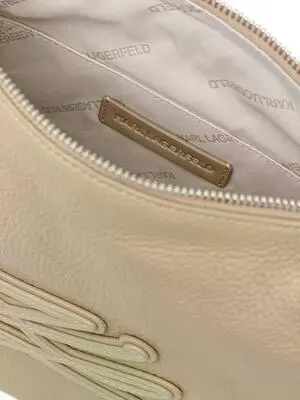 Karl Lagerfeld Grained Leather Shoulder Bag