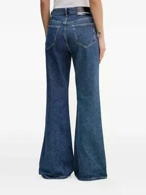 Karl Lagerfeld Button-fly Flared Jeans