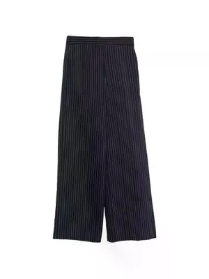 ODEEH Pinstripe Wide-leg Trousers