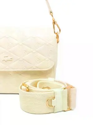 Lacoste Monogram Embossed Shoulder Bag