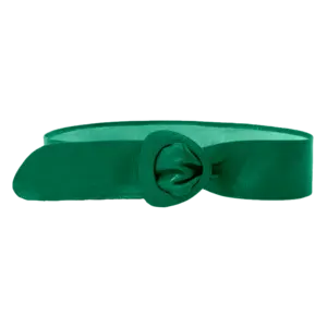 BELTBE Wide Triangle Buckle Belt - Green