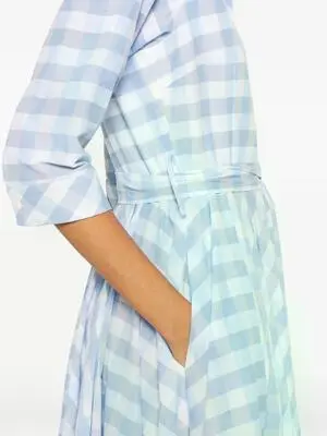 LAVI COUTURE Ninni Gingham-check Dress By