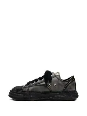 Mihara Yasuhiro Peterson Leather Low-top Sneakers - Grey