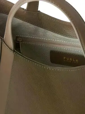 Furla Goccia Grained Leather Tote Bag - Neutrals