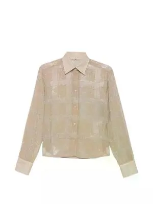 Ermanno Scervino Embellished Check Shirt