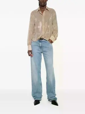 Ermanno Scervino Embellished Check Shirt