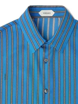Versace Printed Silk-twill Regular Shirt