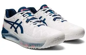 Asics Gel Resolution 8 Athletic Shoes - Blue/white