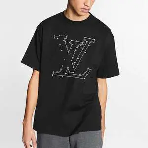 LOUIS VUITTON Printing Embroidered Short Sleeve