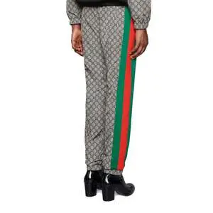 Gucci Gg Supreme Print Web Sweat Pants
