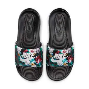 Nike Victori One Printed Slide Floral Print - Black